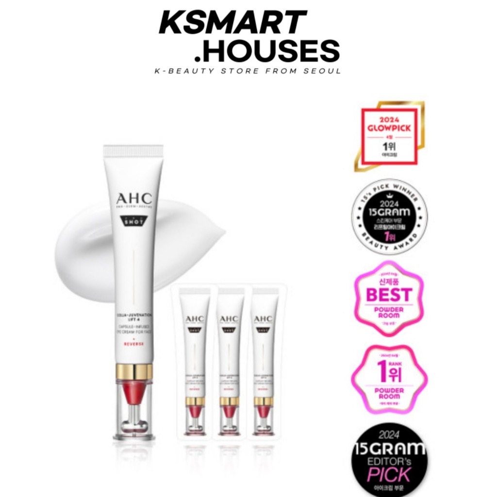 AHC Pro-Shot Cola Juvenation Lift 4 Capsule Infused Eye Cream Para O ...