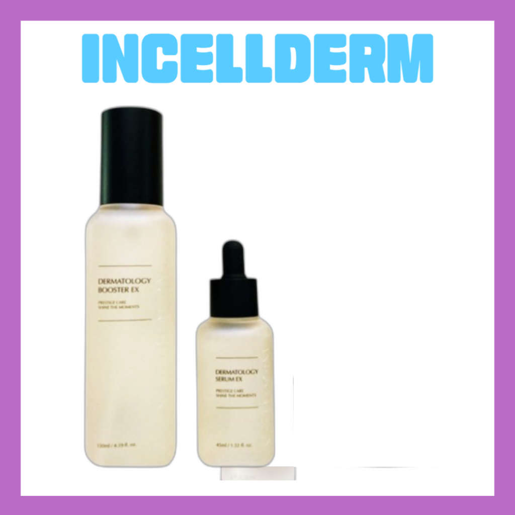 INCELLDERM Beauty Serum 45ml BOOSTER EX Essence 130ml Dermatologia Primeira Embalagem Conjunto ...