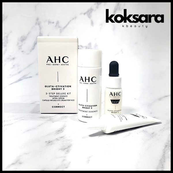 Ahc Pro shot Gluta-Ativation Bright 3 Intra-Soro Deluxe Kit | Shopee Brasil