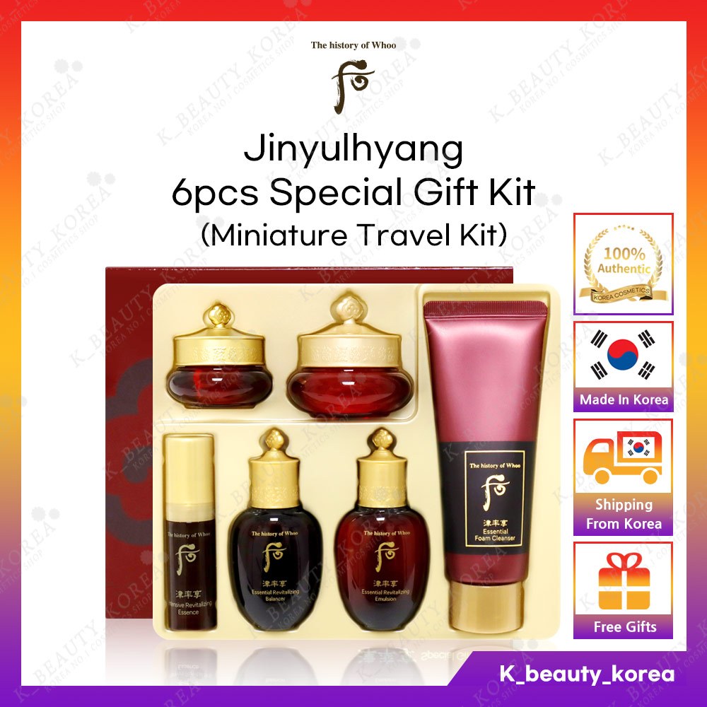 [A História De WHOO] Kit Miniatura Jinyulhyang 6 Peças (Tamanho De ...