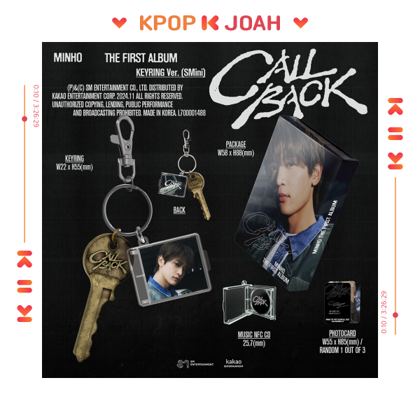 (Keyring ver. SMINI) MINHO (SHINEE) [CALL BACK] 1st FULL ALBUM (5th Nov ...