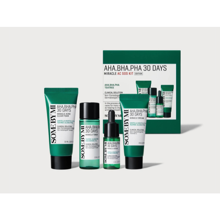 SOME BY MI AHA BHA PHA Kit AC SOS Milagroso De 30 Dias | Shopee Brasil