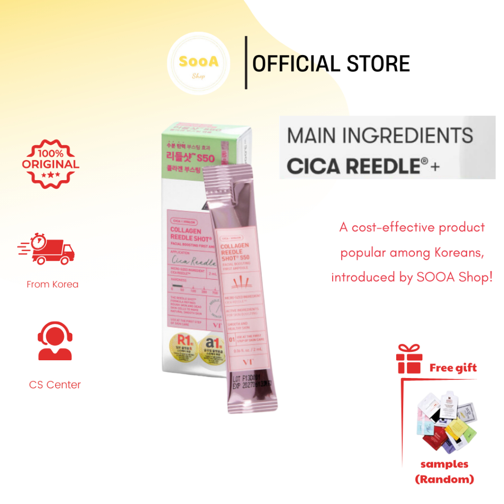 VT Colágeno Riddle Shot S50 Facial Aumentando Primeira Ampola 2ml6ea ...