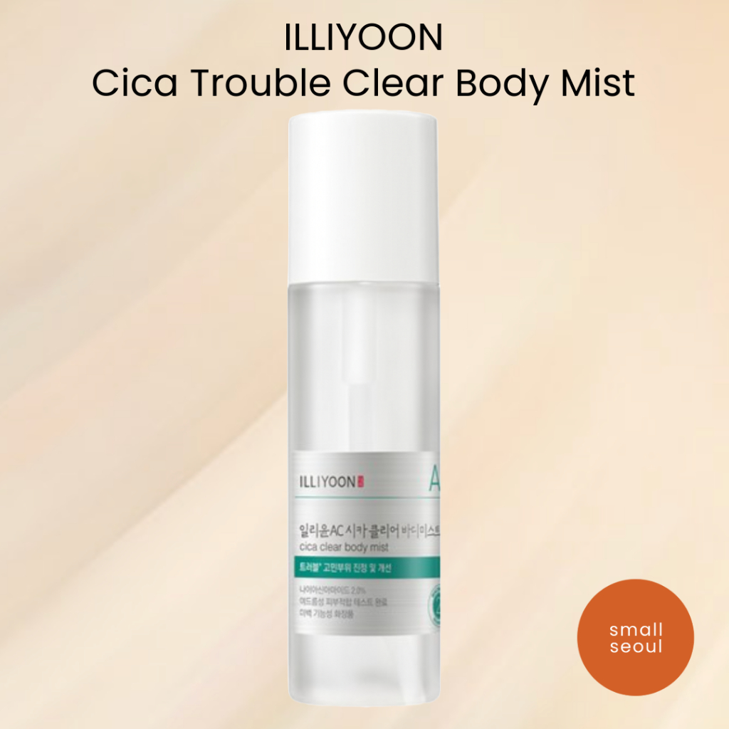 [ILLIYOON] Cica Trouble Clear Body Mist-Cuidados Com Acne Nas Costas ...