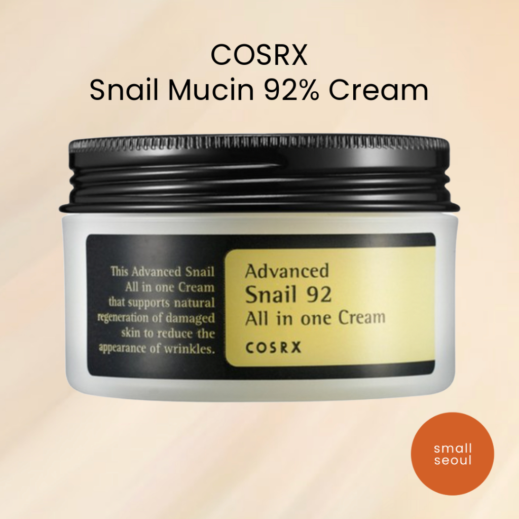 [COSRX] Snail Mucin 92 % Creme Reparador 100ml , Gel Hidratante Diário Para Pele Seca , Sensível ...