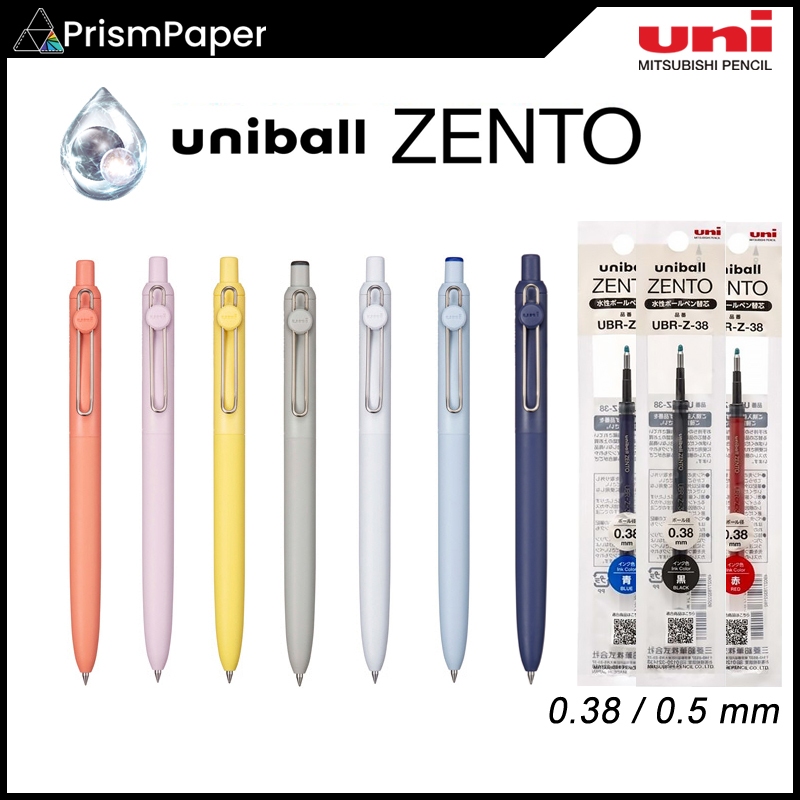 uniball ZENTO Basic/Standard Modelo 0.5/0.38 Caneta Esferográfica E Recarga De Materiais ...