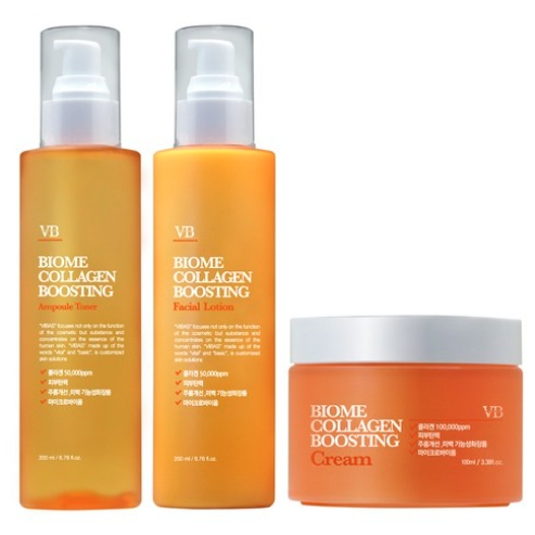 VIVAS Biome Collagen Boosting Firming Skin Toner 200ml + Loção Conjunto ...