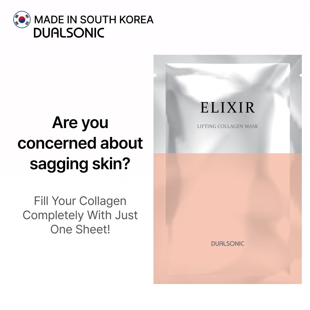 Máscara De Colágeno Lifting DUALSONIC Elixir , 10ea/Conjunto | Shopee Brasil