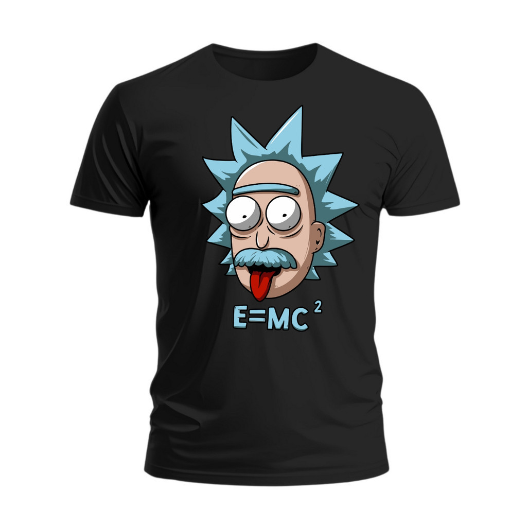 Camiseta Rick Albert Einstein Camisa 100% Algodão Desenho Rick and ...