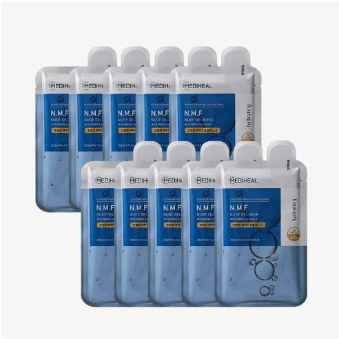 Folha De Máscara De Gel Nude MEDIHEAL Nmf (10 Unidades) | Shopee Brasil