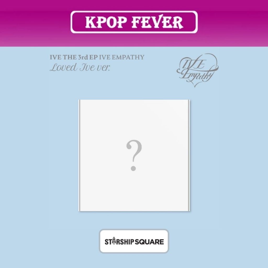 IVE - [ IVE EMPATHY ] 3rd EP ALBUM / LOVED IVE ver. (Limited Edition) + POB | Shopee Brasil
