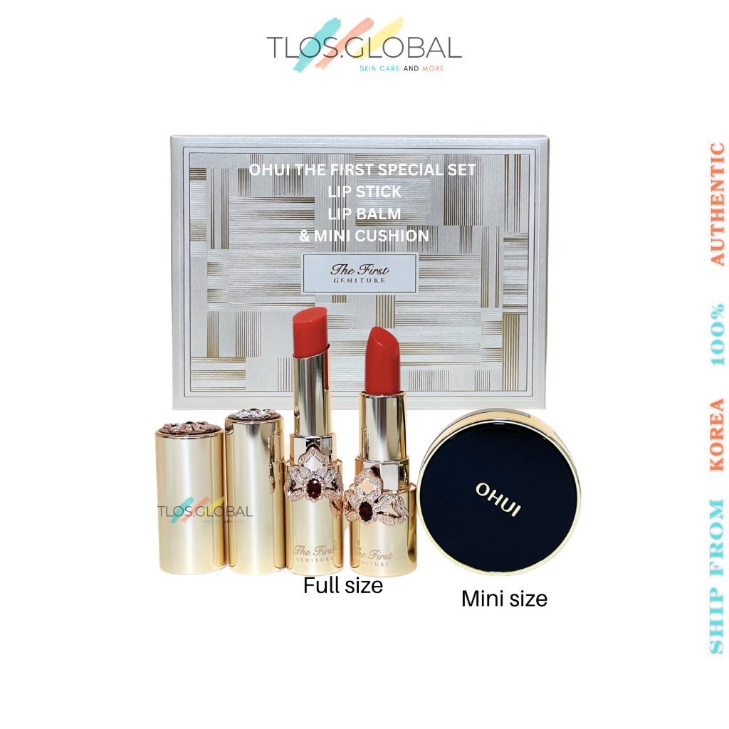 OHUI The First Geniture Lipstick Lip Balm and Mini Cushion EXP 2027 | Shopee Brasil