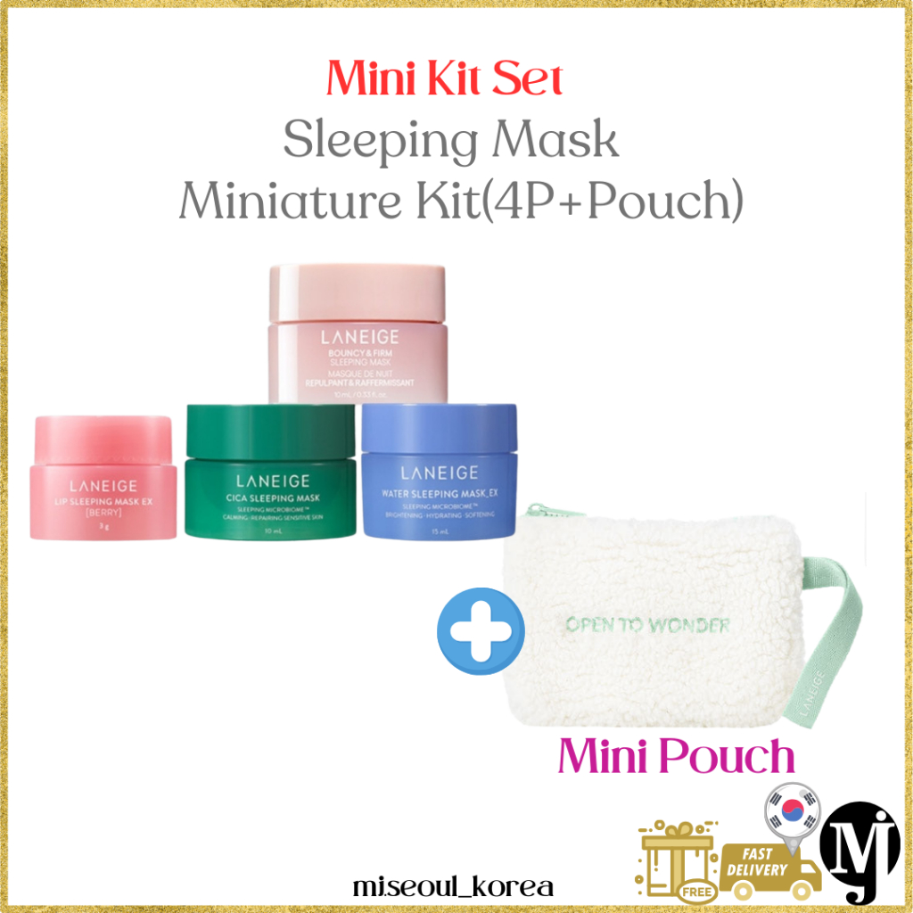Miniature Kit Sleeping Mask 4typs+Pouch | Shopee Brasil