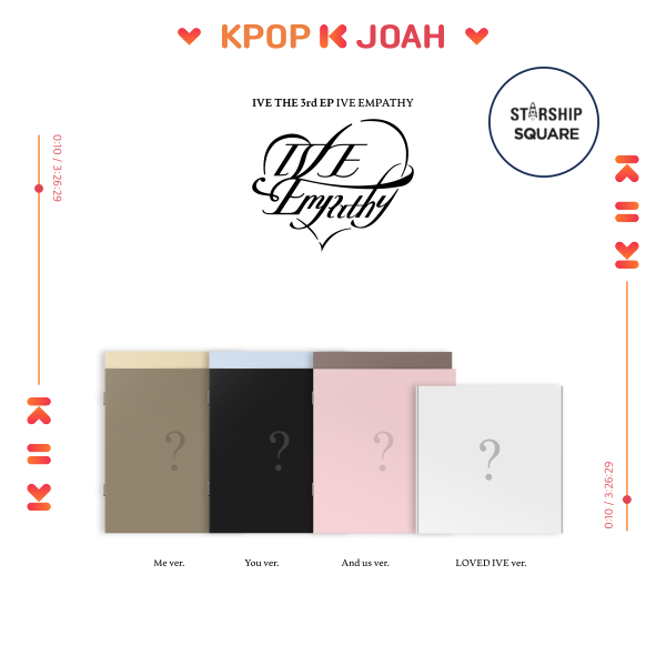 [POB][STANDARD 3 SET + LOVED IVE] IVE [IVE EMPATHY] 3rd EP ALBUM (4th Feb.2025) | Shopee Brasil