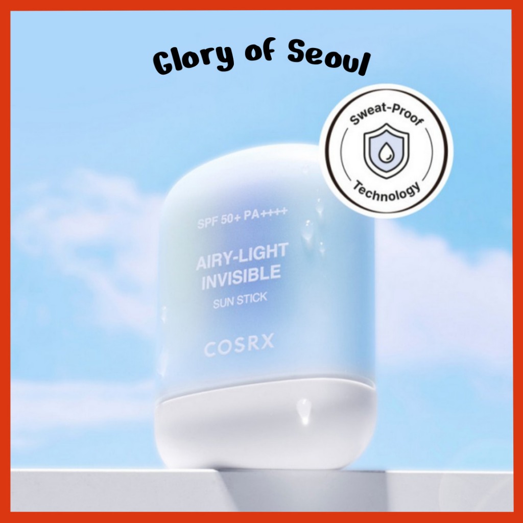 COSRX Airy-Light Invisible Sun Stick, [SPF50+/ PA ++++], 19g | Shopee Brasil