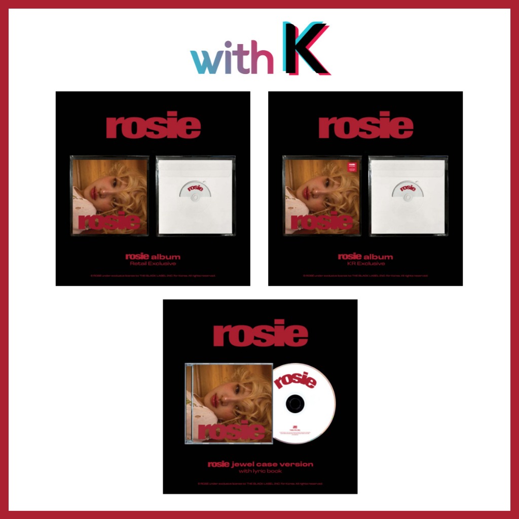 ROSÉ (ROSE, BLACKPINK) - rosie / First Studio Album | Shopee Brasil