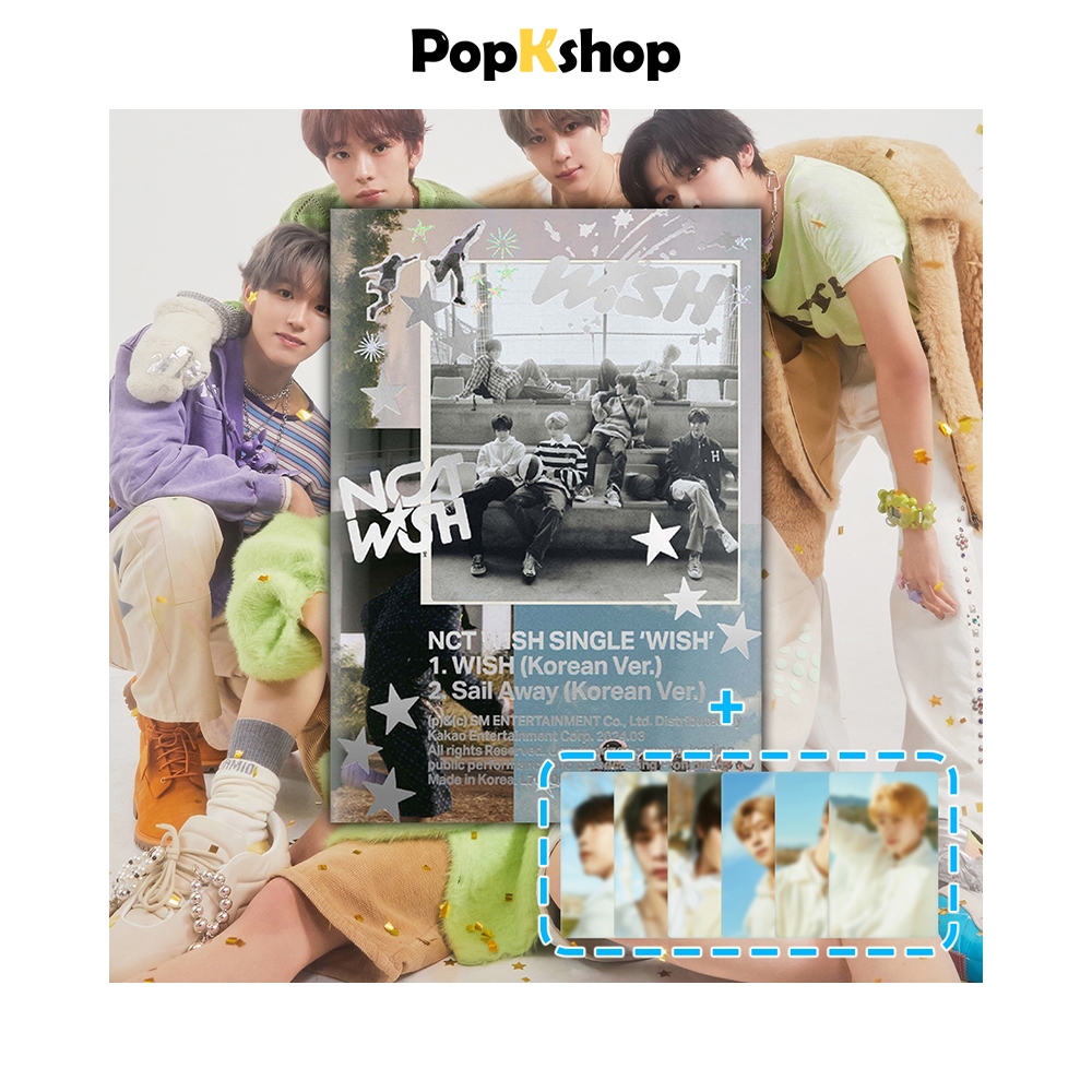 [GIFT] NCT WISH 1st Single Album WISH livro de fotos Ver | Shopee Brasil
