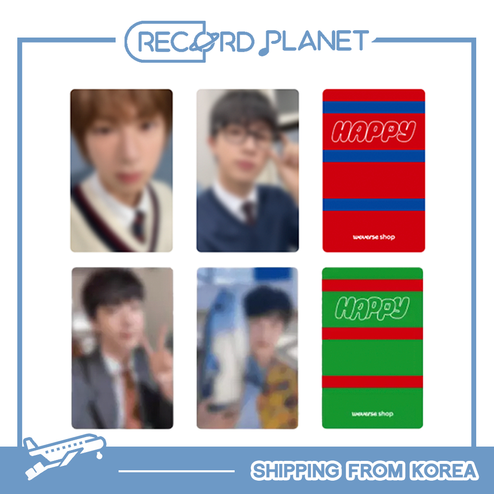 JIN(BTS) - 'HAPPY' EARLY BIRD Selfie PVC Photocard / Photobook Set POB | Shopee Brasil