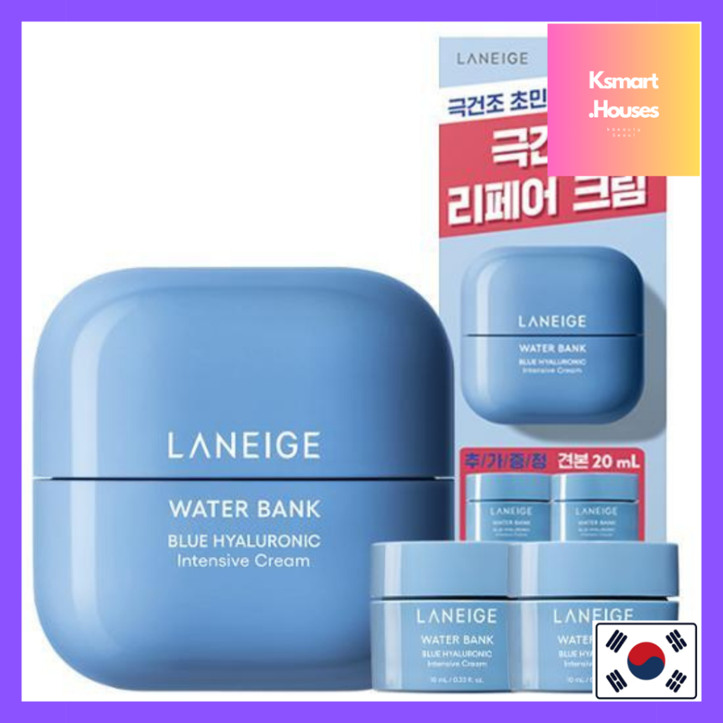 Laneige Water Bank Creme Intensivo 45ml Plano (+ 10ml * 2ea) | Shopee Brasil