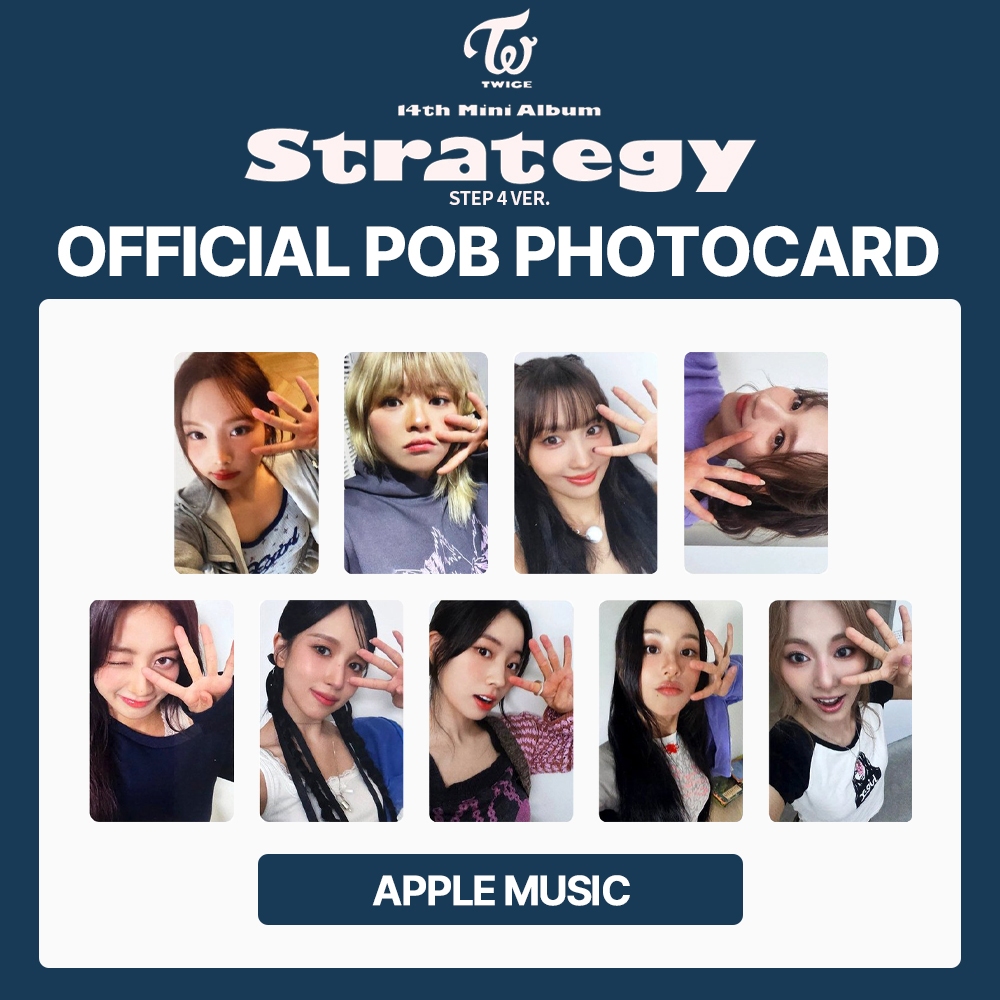[POB] TWICE 'STRATEGY' DIGIPACK ver. (STEP 4) APPLE MUSIC Oficial POB ...