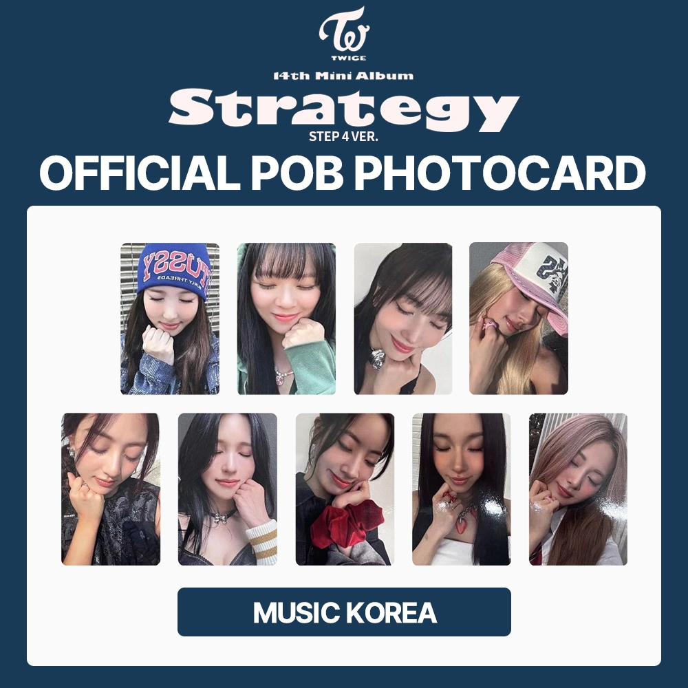 [POB] TWICE 'STRATEGY' DIGIPACK ver. (STEP 4) MUSIC KOREA Oficial POB ...