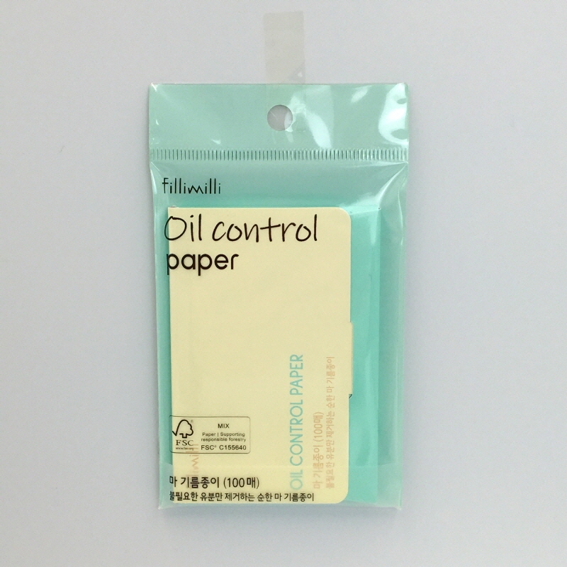 [Fillimilli] Oil Control Paper (100pcs) | Shopee Brasil