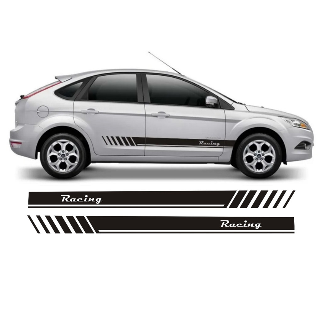 Adesivo Lateral Para Ford Focus Racing G1 G2 Faixa Adesiva Hatch e ...