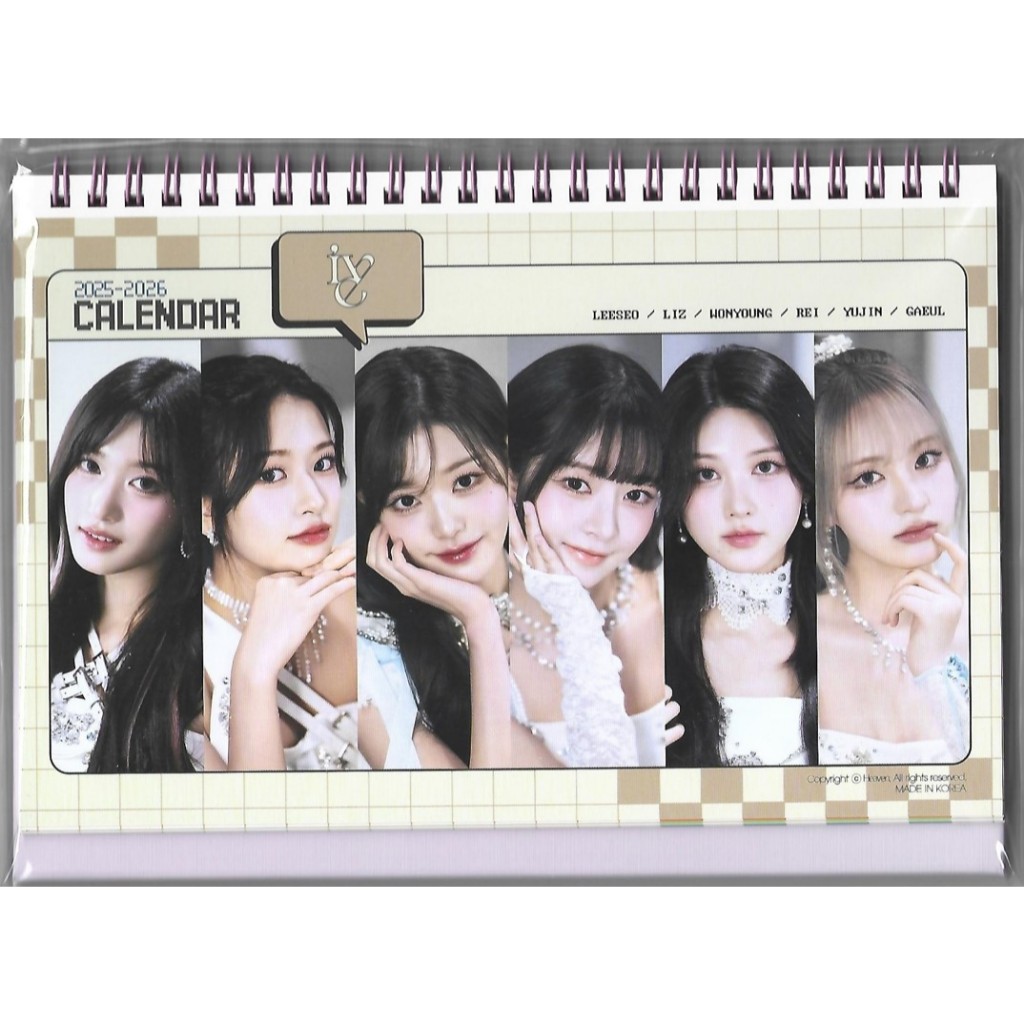 Calendário Fotográfico IVE 2025 E 2026 K-POP 2024.12 | Shopee Brasil
