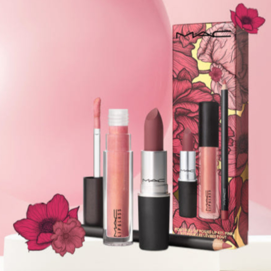 MAC Pout Full of Posies Lip Kit In Bloom Coleção 3g 1.45g 3.1ml ...