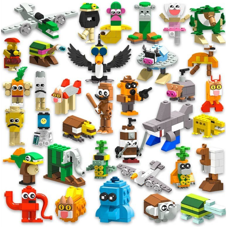[Italiano Brainrot] Miniblocos De Personagens 35 Conjuntos B0721 | 435pcs 215g Compatível Com ...