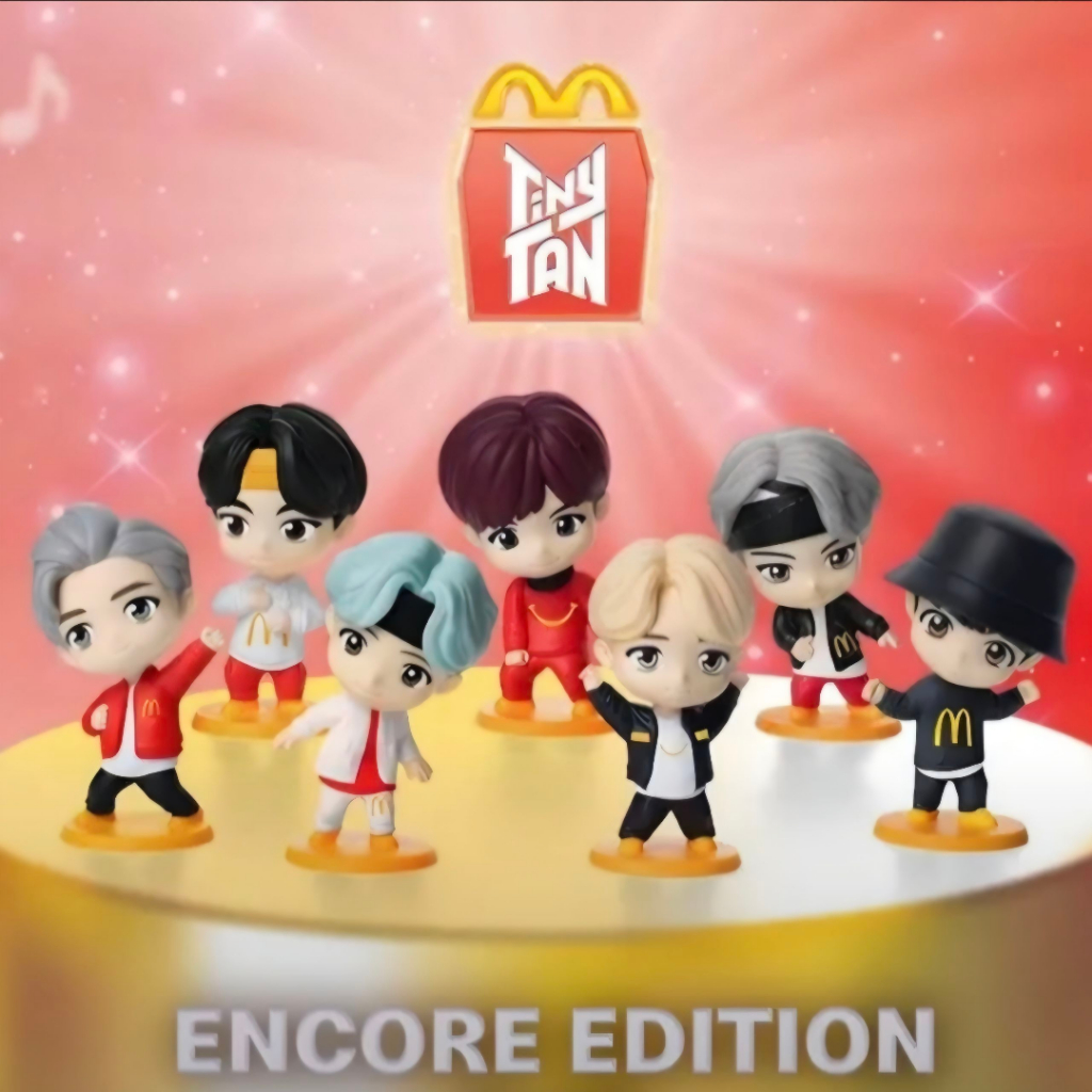 BTS TinyTAN Mcdonald's Happy Meal Encore Edition 2025 Conjunto Completo 7 Figuras | RM , Jin ...