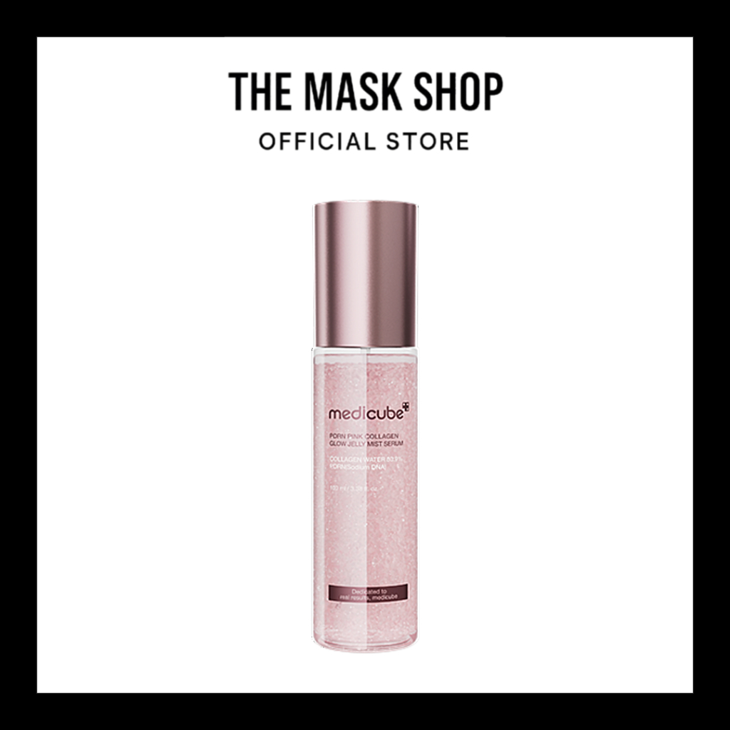 [medicube] PDRN Pink Collagen Glow Jelly Mist Serum, 100ml | Shopee Brasil