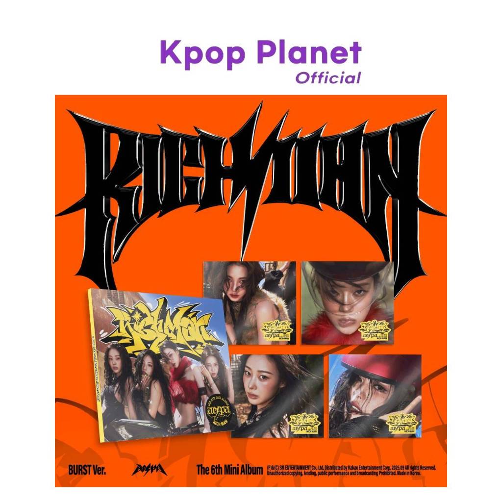 [BURST ver.] aespa - 6th Mini Album [Rich Man] | Shopee Brasil