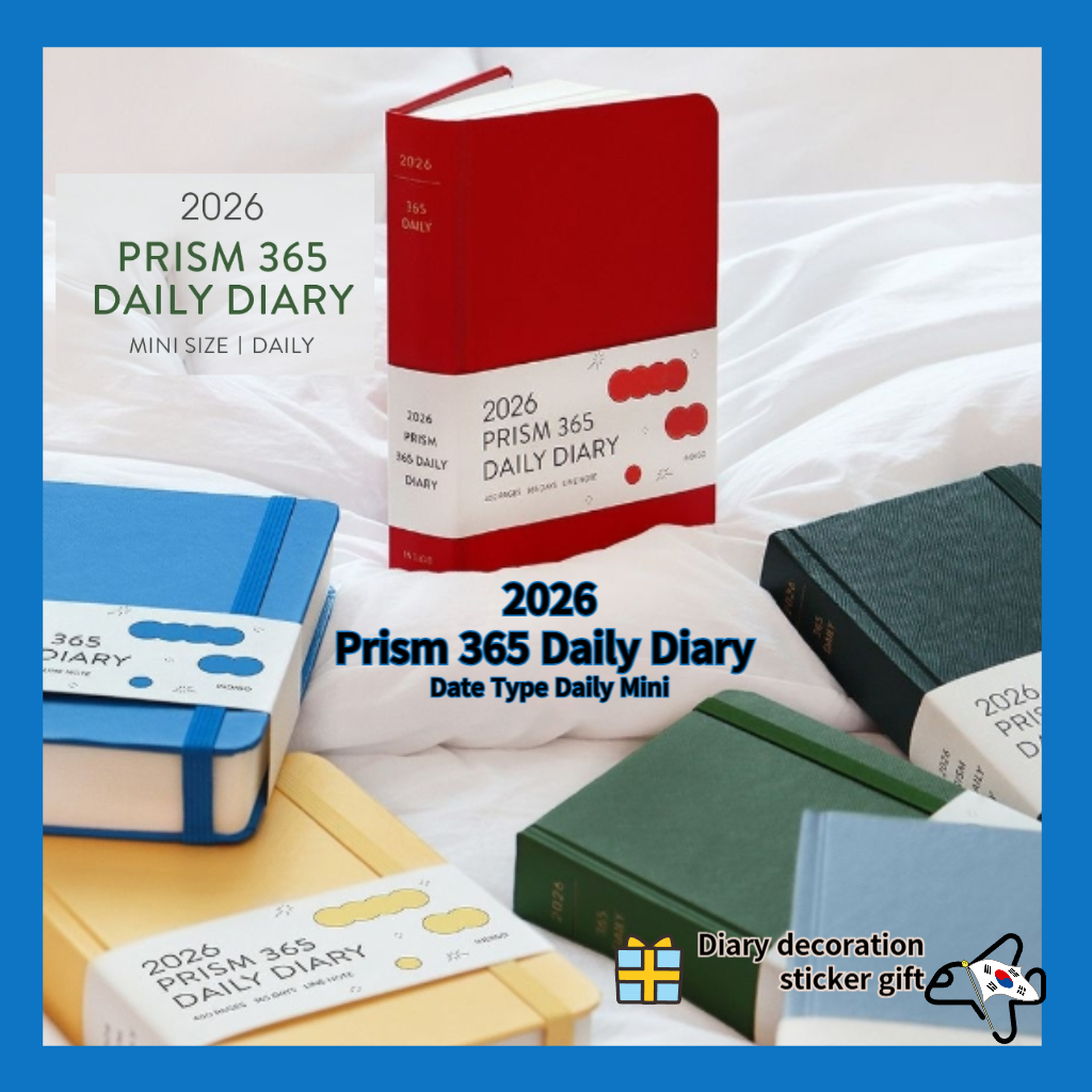 Índigo 2026 Prism 365 Diário Tipo Data Mini/Coreano | Shopee Brasil