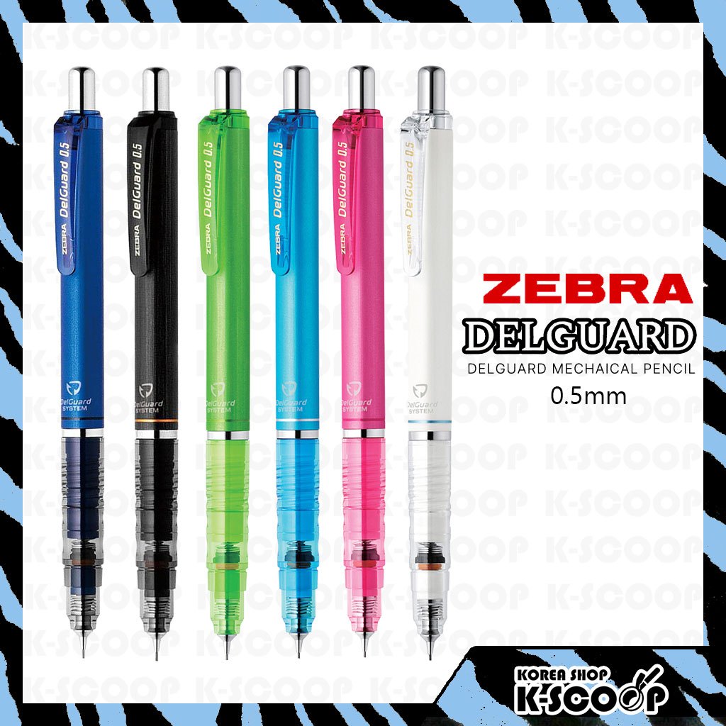 Lápis Mecânico ZEBRA DelGuard Anti-Quebra Proteção Contra Chumbo 0.5 Mm ...