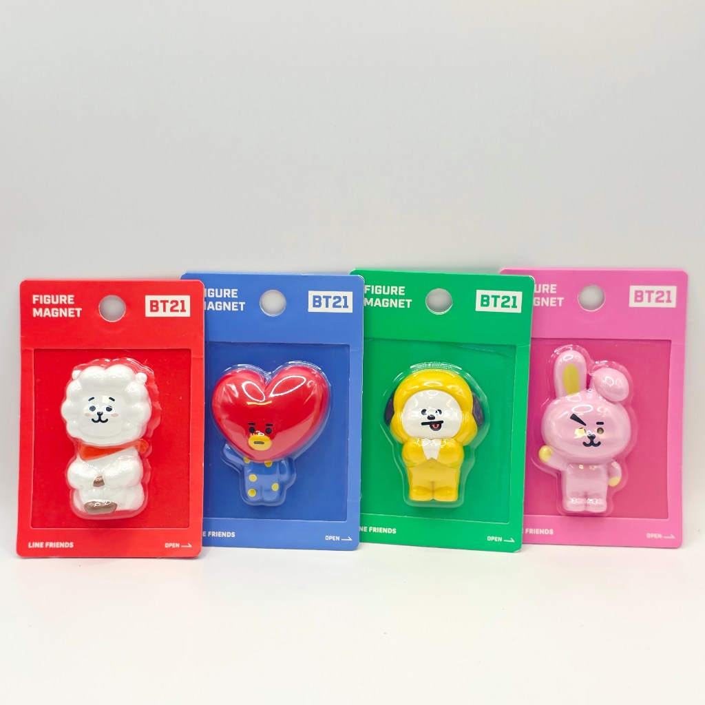 [BTS Oficial] Ímã De Figura BT21-TATA , COOKY , CHIMMY , RJ | Coleção ...