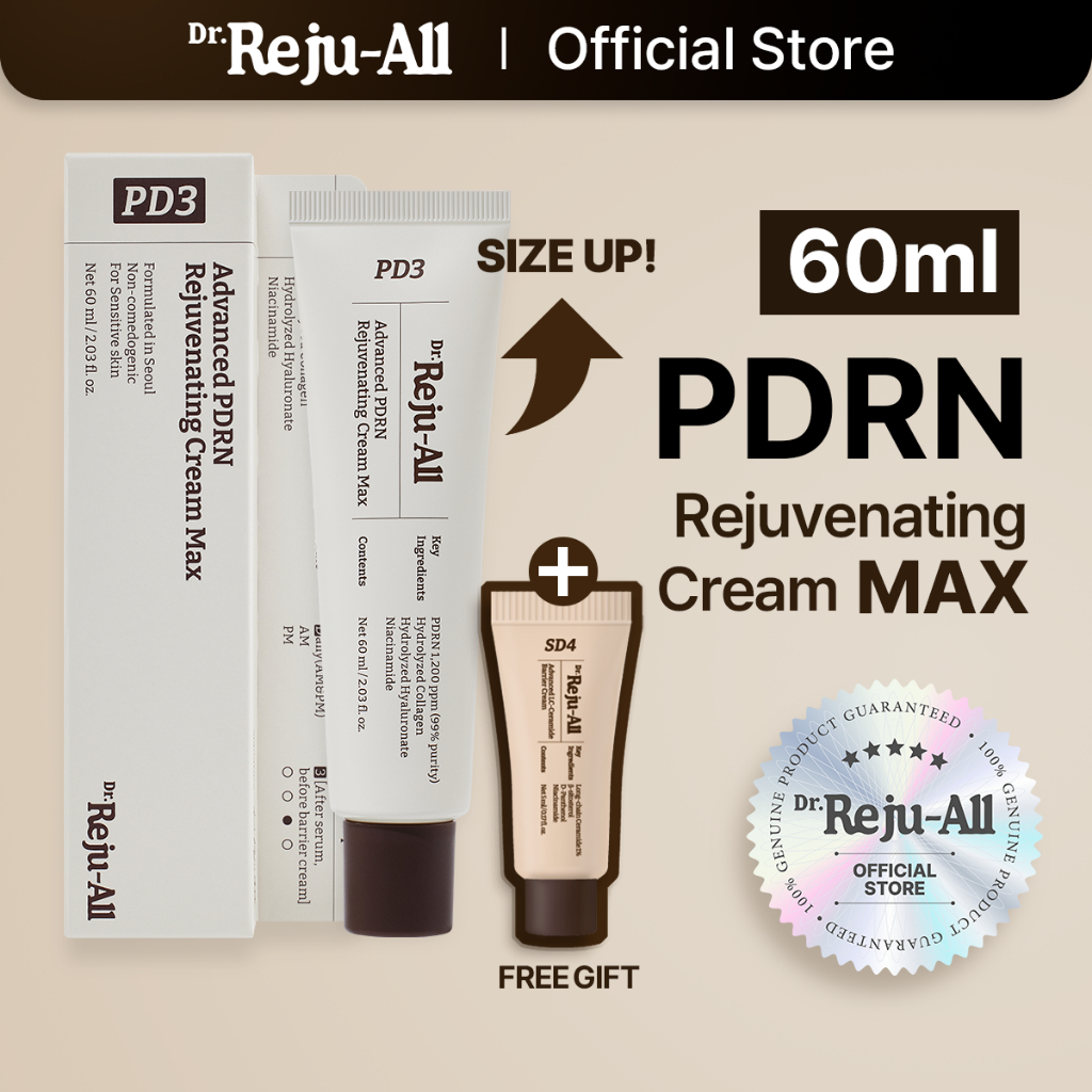 [Dr.Rejuall Oficial] PD3 Advanced PDRN Creme Rejuvenescedor Max 60ml Dr ...