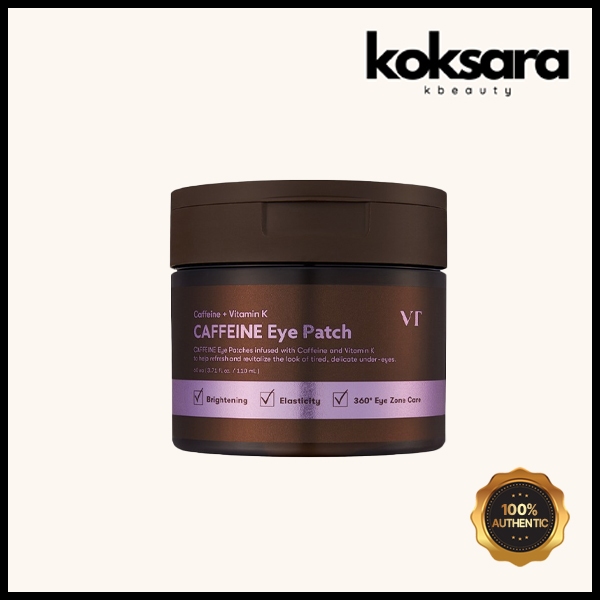 VT cosmetics Caffeine Eye Patch 110ml 60sheets | Shopee Brasil