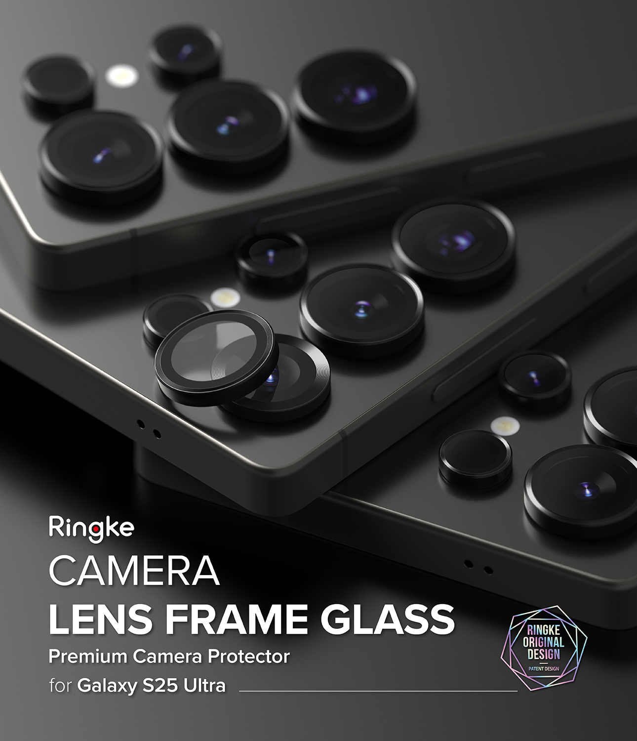 Ringke Camera Lens Frame Glass para Galaxy S25 Ultra Protetor de Lente ...