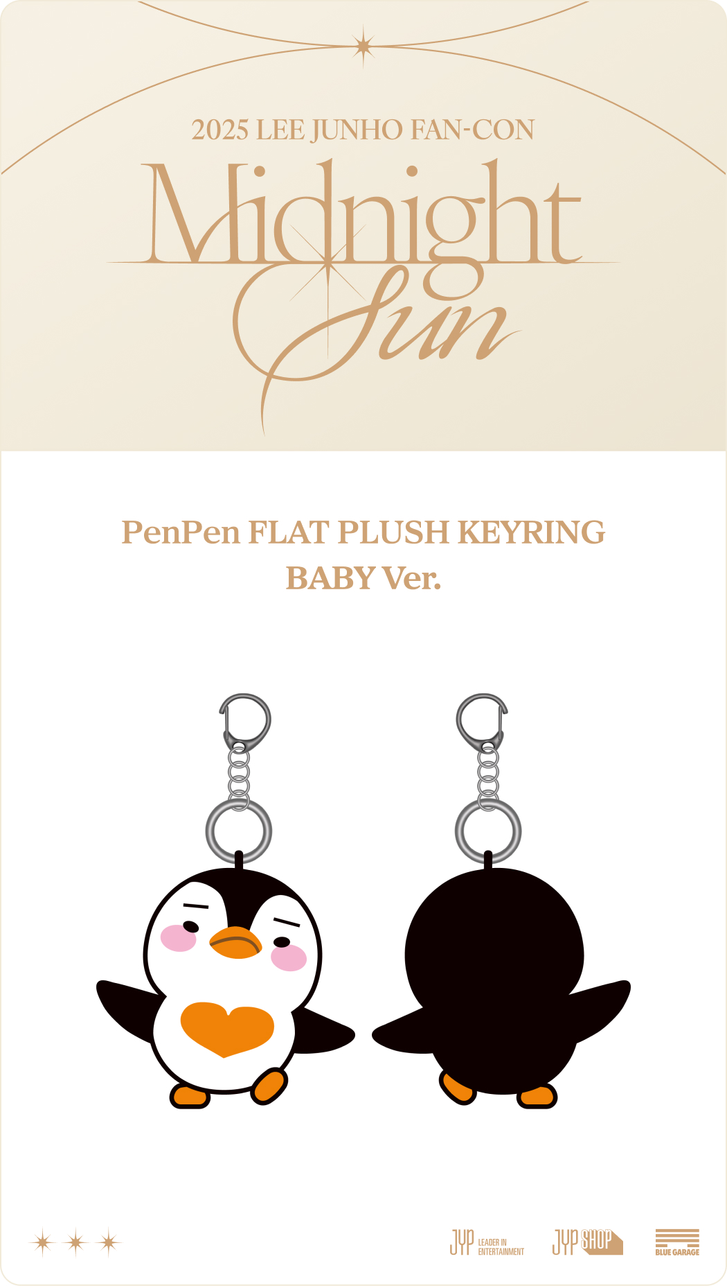 (PenPen FLAT PLUSH KEYRING BABY ver.) LEE JUNHO 2025 FAN-CON [MIDNIGHT SUN] OFFICIAL MD (22nd ...