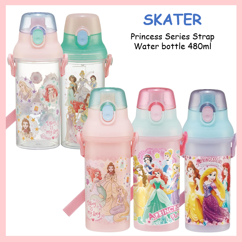 [SKATER] Garrafa De Água Princesa Série Strap 480ml PSB5TRC PSB5TR PSB5SANAG | Shopee Brasil