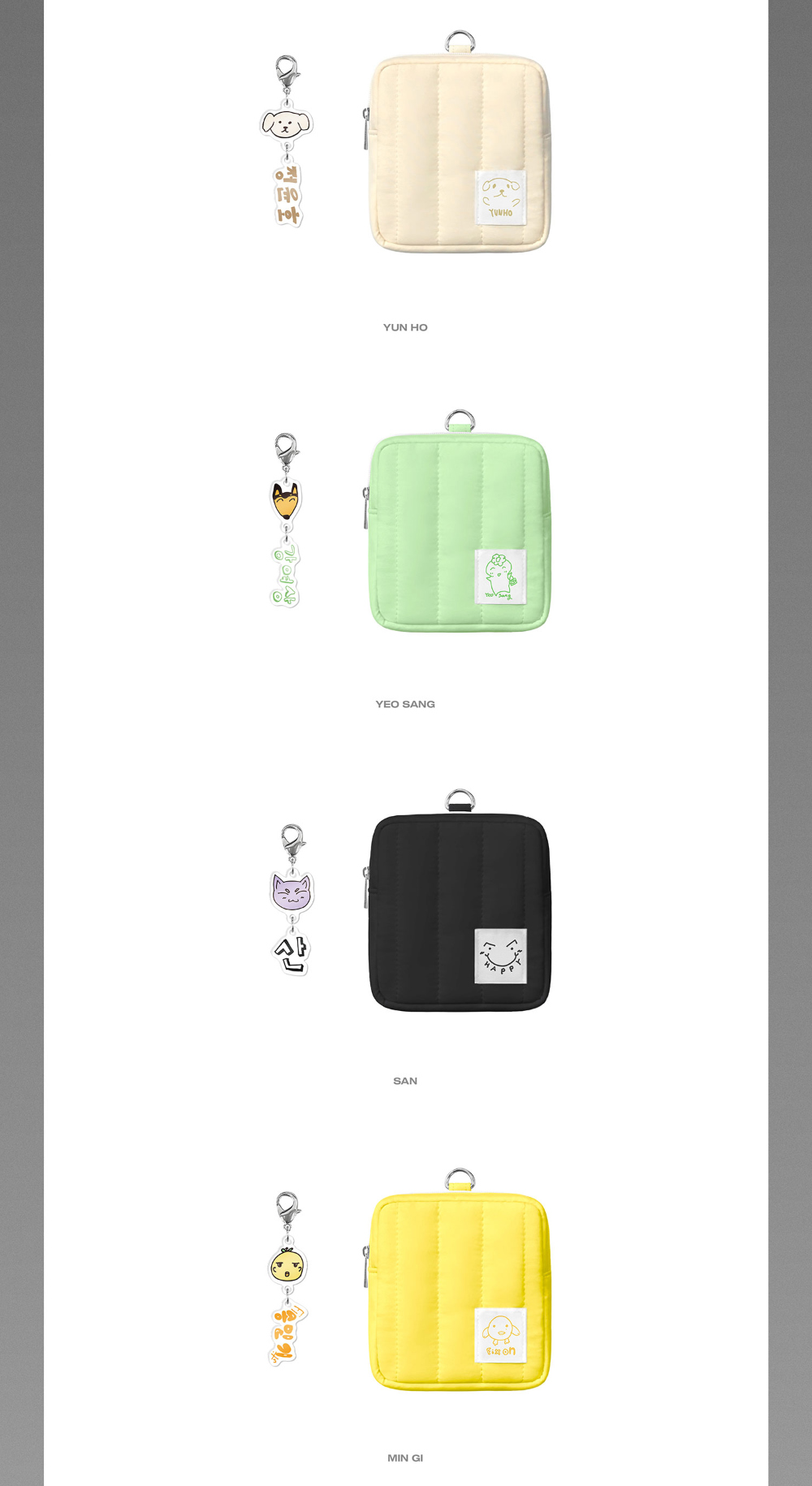 (KEYRING MINI POUCH) ATEEZ - 2025 WORLD TOUR [TOWARDS THE LIGHT : WILL TO POWER] OFFICIAL MD ...