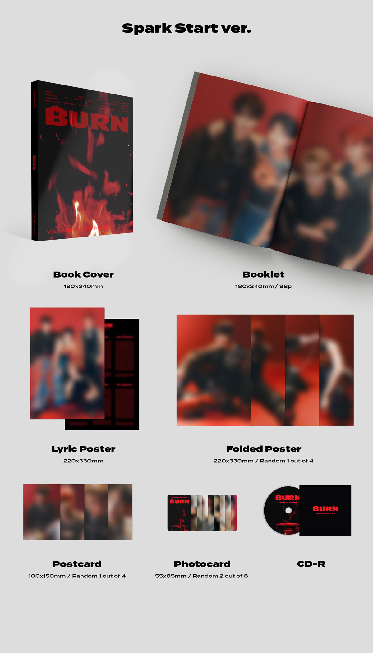 VANNER [BURN] 3rd MINI ALBUM (1st Oct.2024) | Shopee Brasil