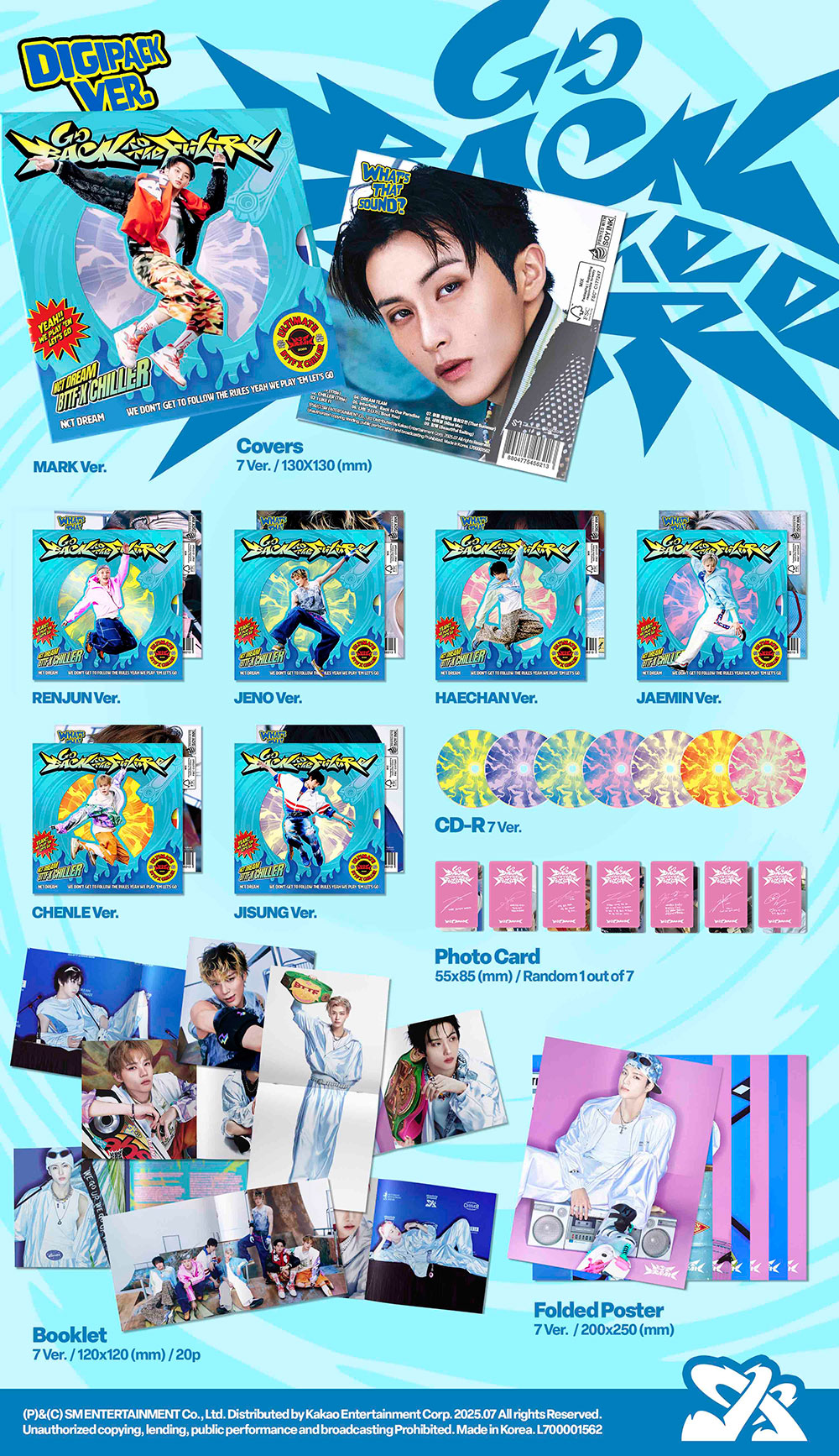 [POB](DIGIPACK) NCT DREAM [GO BACK TO THE FUTURE] 5th FULL ALBUM (15th Jul.2025) | Shopee Brasil