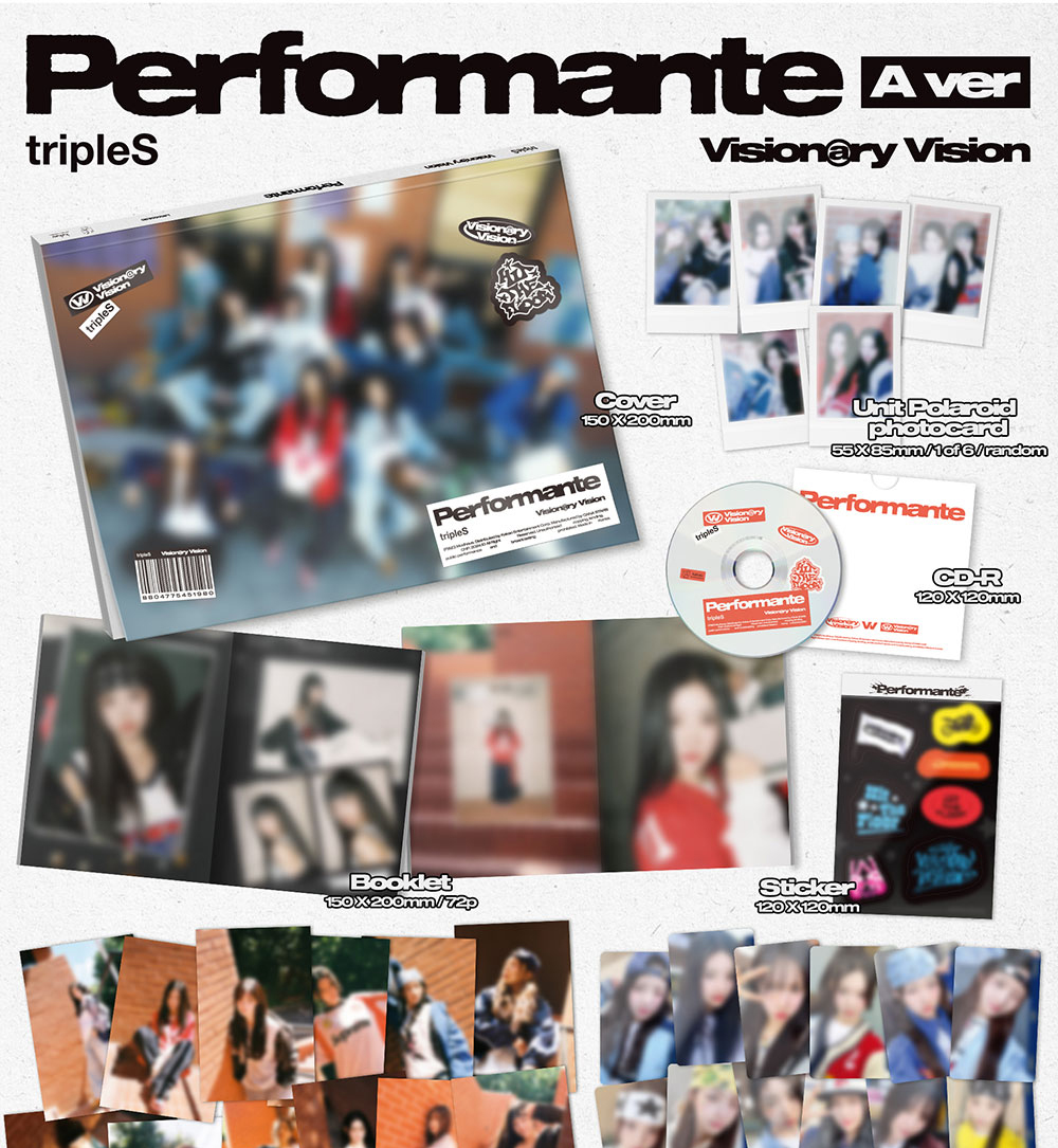 [POB] (2 SET) tripleS [Visionary Vision 'Performante'] FULL ALBUM (24th Oct.2024) | Shopee Brasil