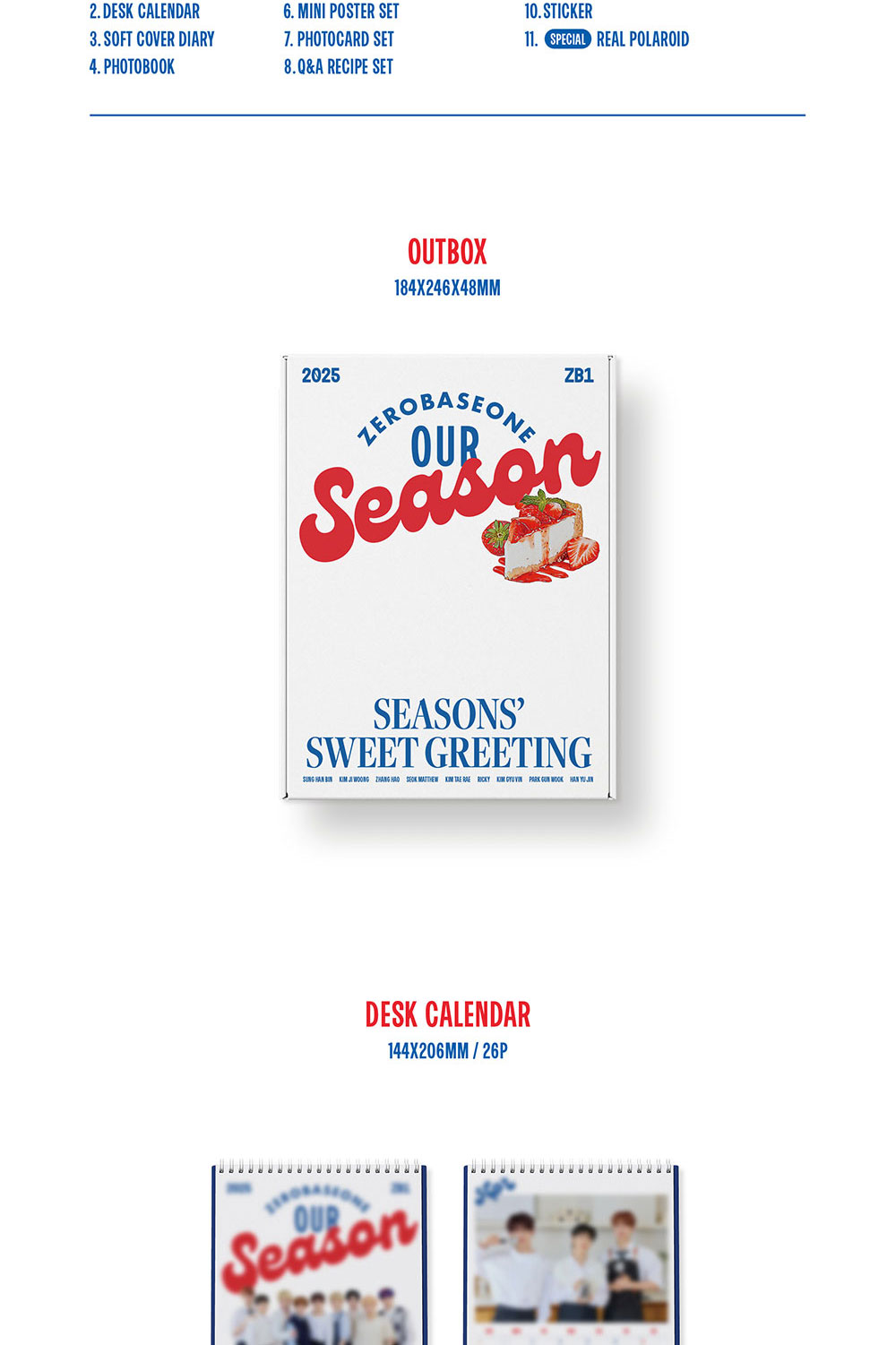 [POB] ZEROBASEONE(ZB1) [OUR Season] 2025 SEASON'S GREETINGS (23rd Dec.2024) | Shopee Brasil