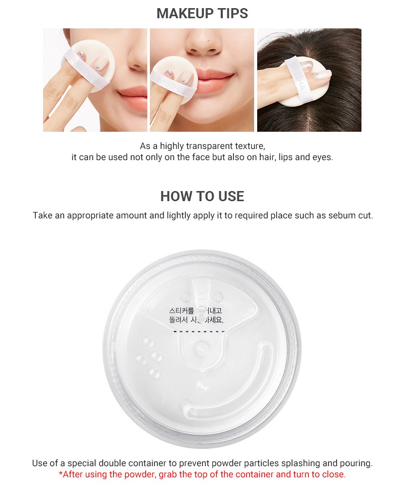 MISSHA Airy Pot Powder /Airy Pot Pact,Pó/Pacto Pó compacto, pó solto ...