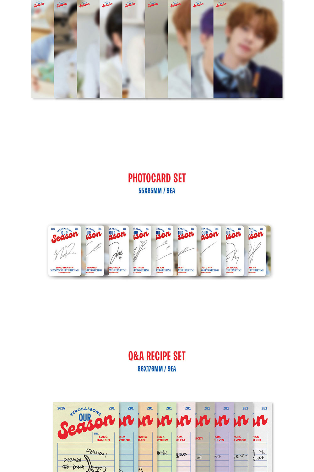 [POB] ZEROBASEONE(ZB1) [OUR Season] 2025 SEASON'S GREETINGS (23rd Dec.2024) | Shopee Brasil