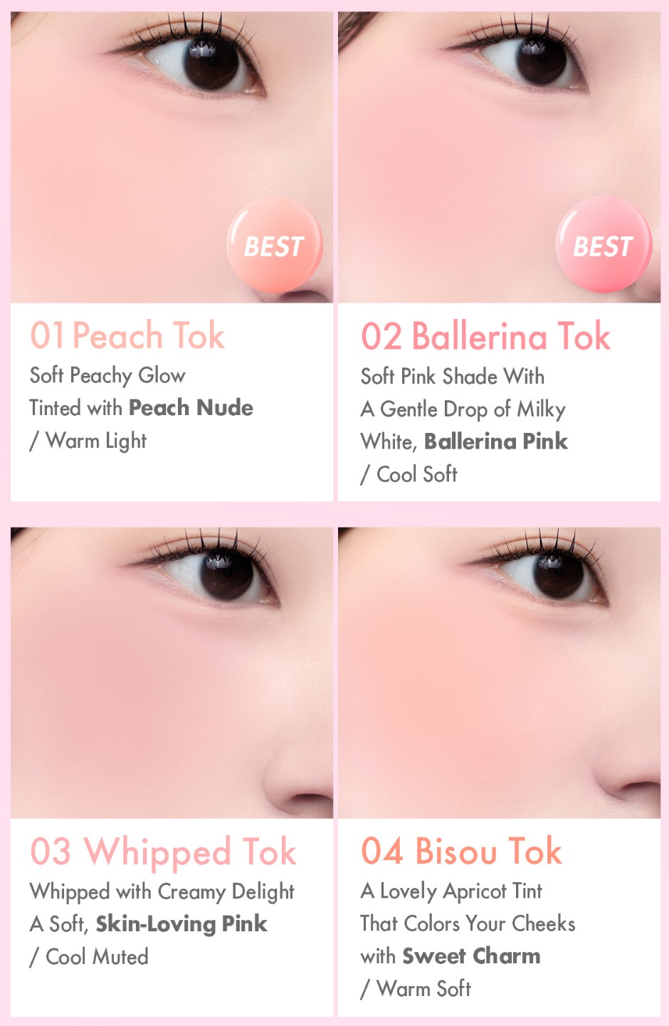 Amuse Cheek TOK , 5.5mL (8 Cores) | Shopee Brasil