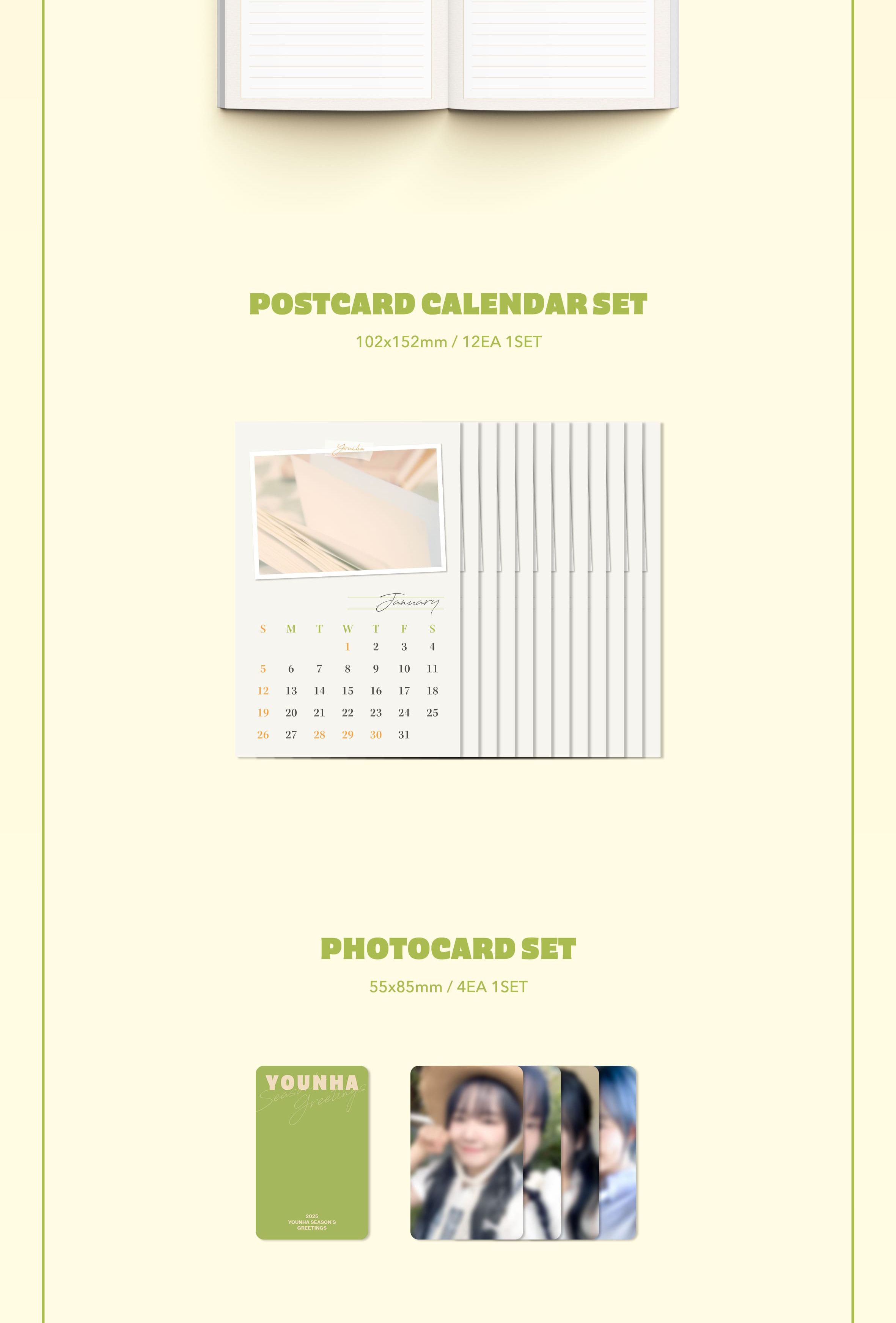 [POB] YOUNHA 2025 SEASON'S GREETINGS (Jan. 2025) | Shopee Brasil